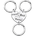 Amazon.com: YEEQIN 3PCS Best Friends Forever Keychain Set, Best Friends ...