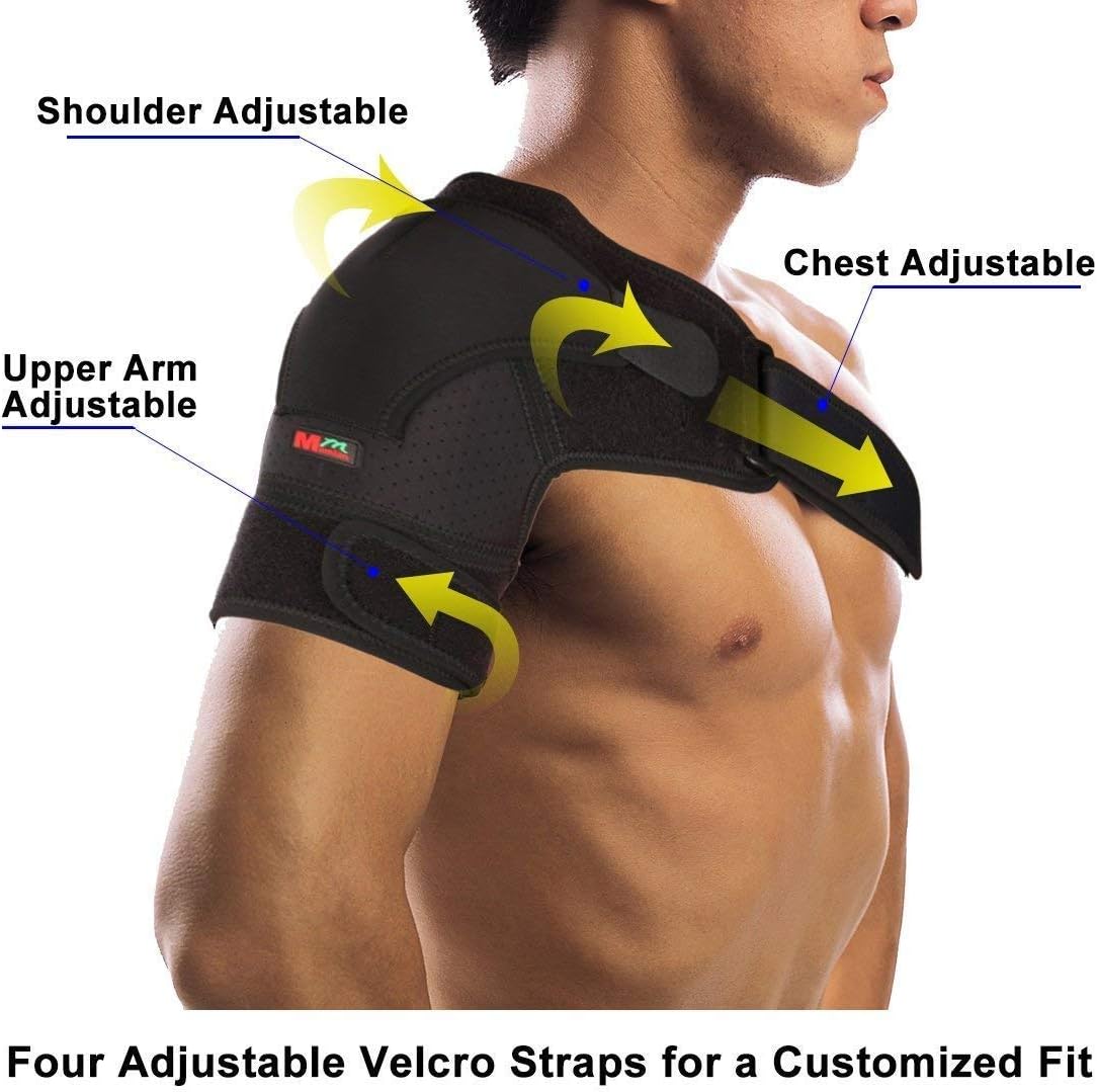 Vitoki Adjustable Shoulder Brace, Rotator Cuff Support for Injury ...