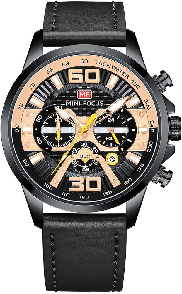 MINI FOCUS Analogue Quartz Movement Watch for Men, Luminous Hands ...