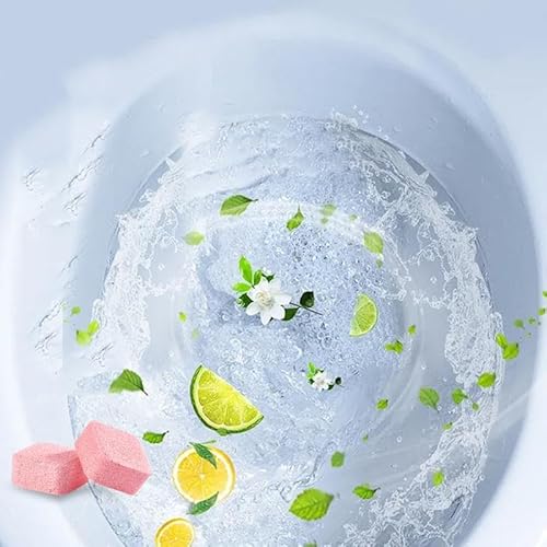 Toilet Cleaning Effervescent Tablets (48 Count) Fruit Scent to Remove ...