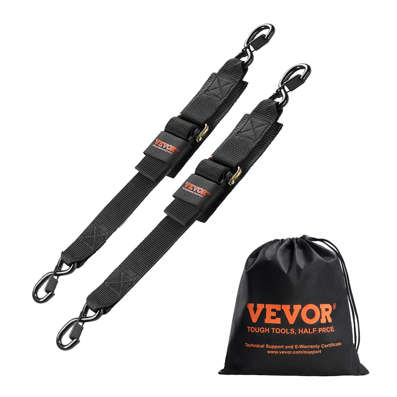 VEVOR Boat Trailer Transom Straps (2PK), 2’’ x 48’’ Adjustable Boat ...