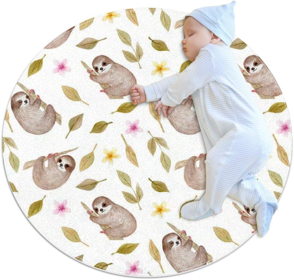 PLOKIJ Alfombra de Juegos para bebé con diseño de Perezoso, Multi03 ...