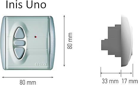 Somfy® Inis Uno or Inis Duo:Cartridge Switch with WireCover plate Inteo ...