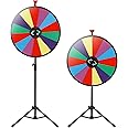 Amazon.com : Smartxchoices 24" Spinning Prize Wheel with Height ...