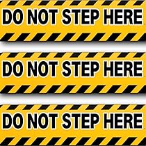 Watch Your Step Sign HOMEMAXS 20 Pcs No Step Sticker Labels Safety ...