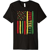 Amazon.com: Juneteenth Flag Black History African American RBG Colors T ...