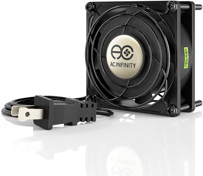 AC Infinity AXIAL 8025, Muffin Fan, 115V 120V AC 80mm x 25mm High Speed ...