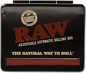 Amazon.com: RAW Natural Unrefined Rolling Papers - Automatic Rolling Box - 110mm King Size ...
