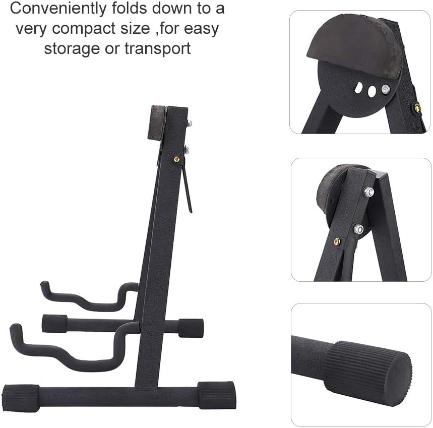 Cello Stand, Black A-Frame Adjustable Folding Cello Stand Holder ...