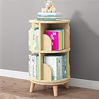 Amazon.com: Gdrasuya10 Upgraded 2 Tier 360 Rotating Bookshelf with Legs ...