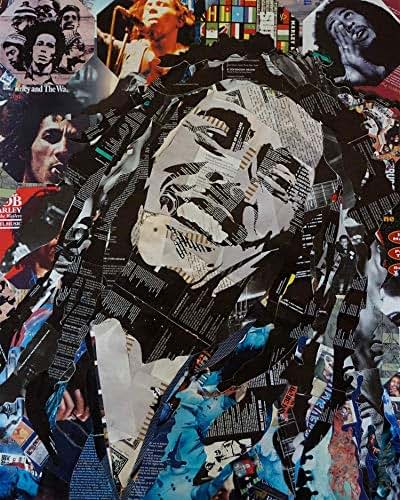 Amazon.com: Bob Marley Art Hand Cut Paper Collage - Poster Print or ...