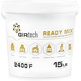 GIRtech Refractory Cement Mortar 5 LB 2400 Degree High Temp Heat ...