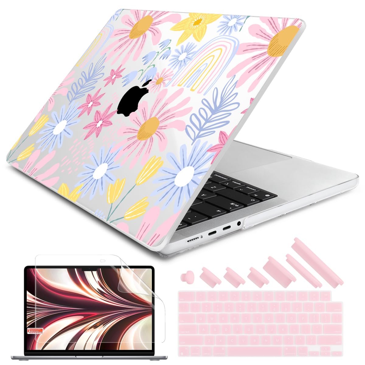 DONGKE for M4 MacBook Pro 14 inch Case 2024 2023 2021 A3112 A3401 A3185 ...