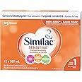 Similac Sensitive Lactose Sensitivity Baby Formula, Concentrated Liquid ...