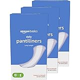 Amazon.com: Amazon Basics Daily Pantiliner, Long Length, 40 Count, 1 ...