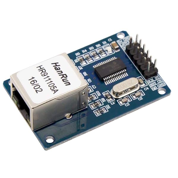 HiLetgo ENC28J60 ENC28J60-I/SO HR911105A Ethernet LAN Network Module ...