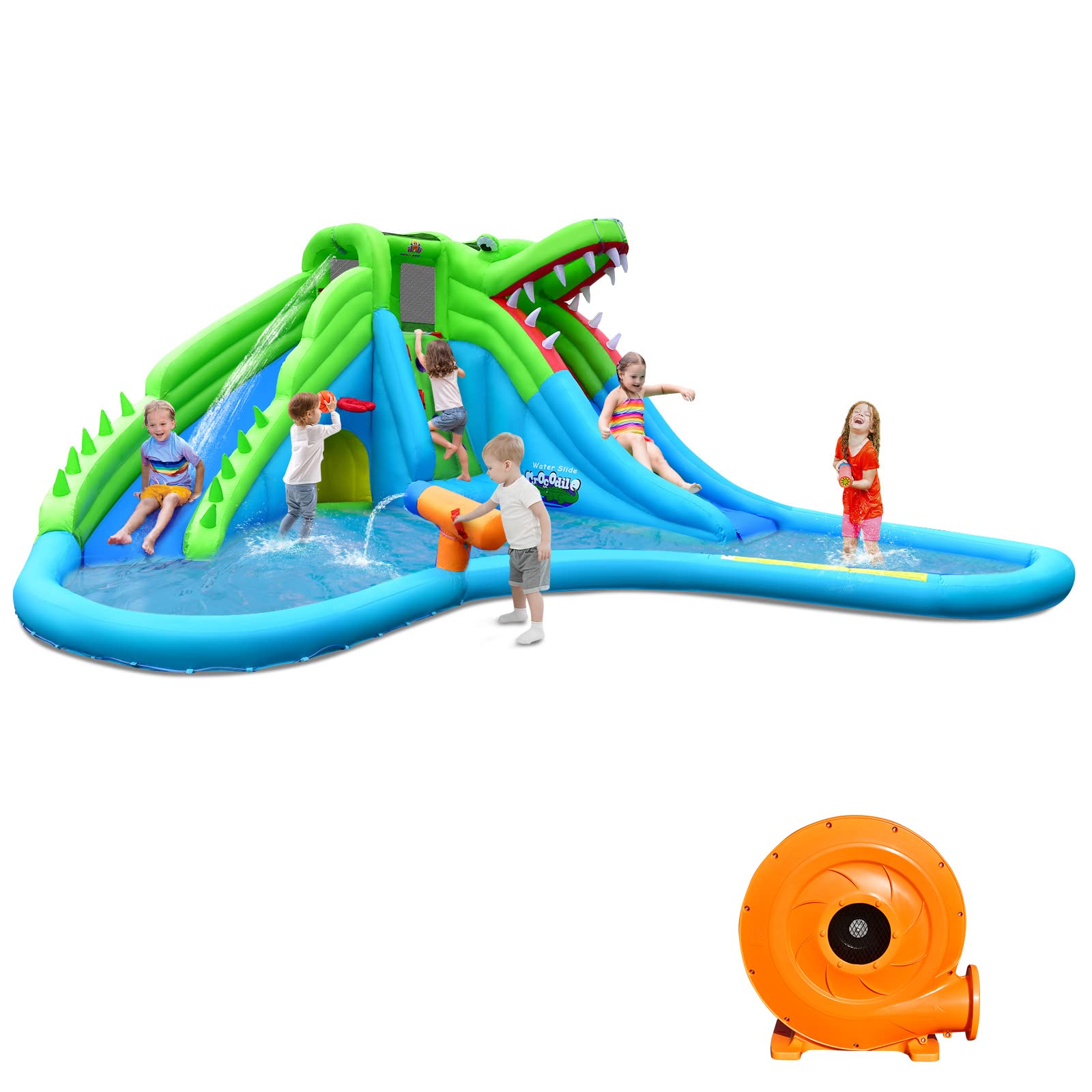 Mua Costzon Inflatable Water Slide, 19x17FT Mega Waterslide Park for ...