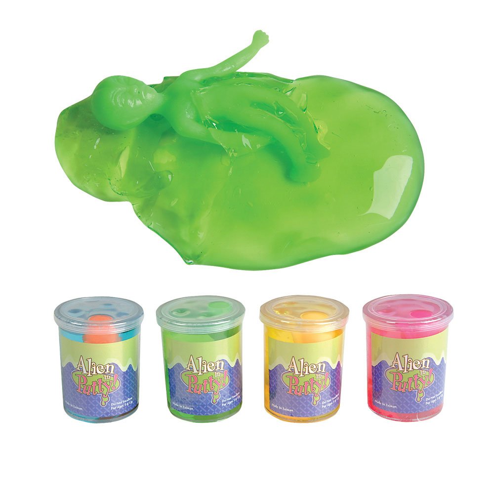 Amazon.com: Alien Slime Putty Assortments (1 dz): Toys & Games