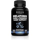 Amazon.com: Melatonin Sleep Supplement with GABA, 5-HTP, L-Theanine ...