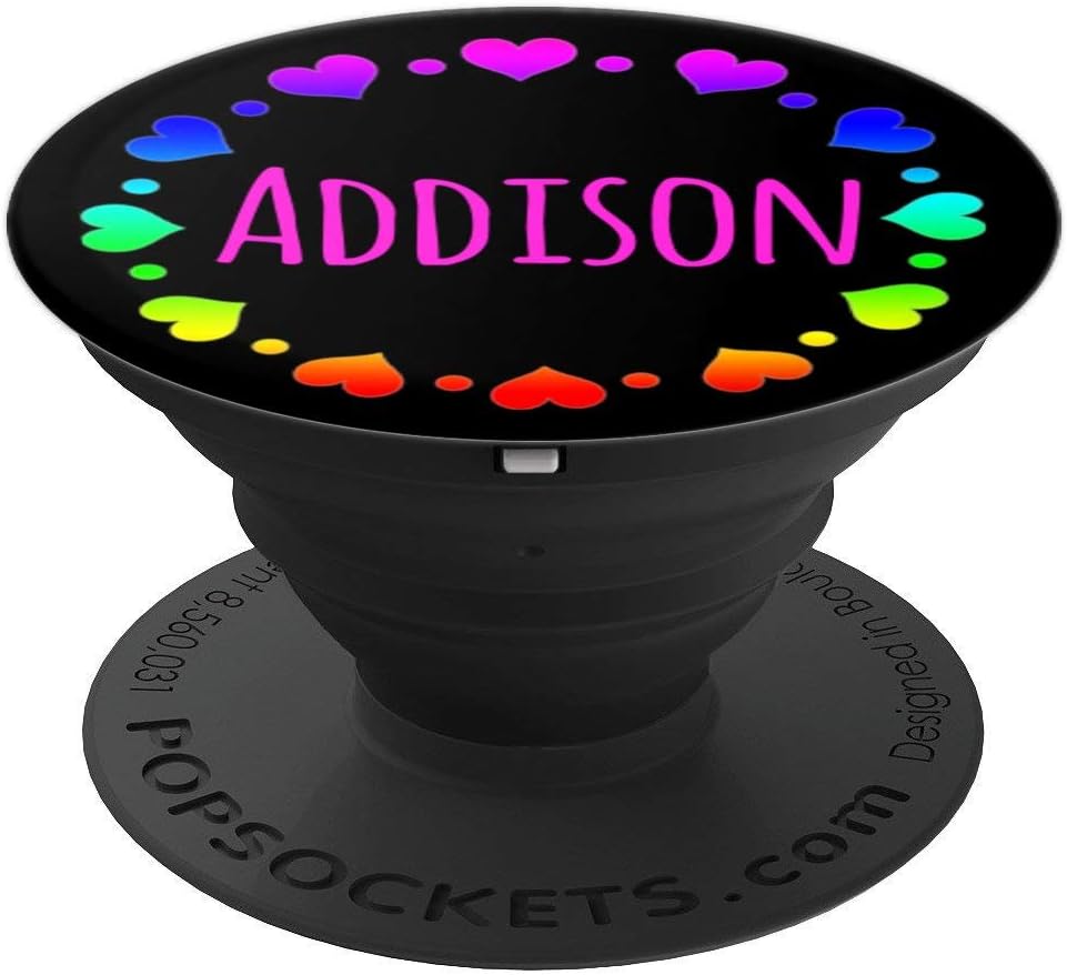Amazon.com: Personalized Girls PopSocket - Colorful Hearts - Addison