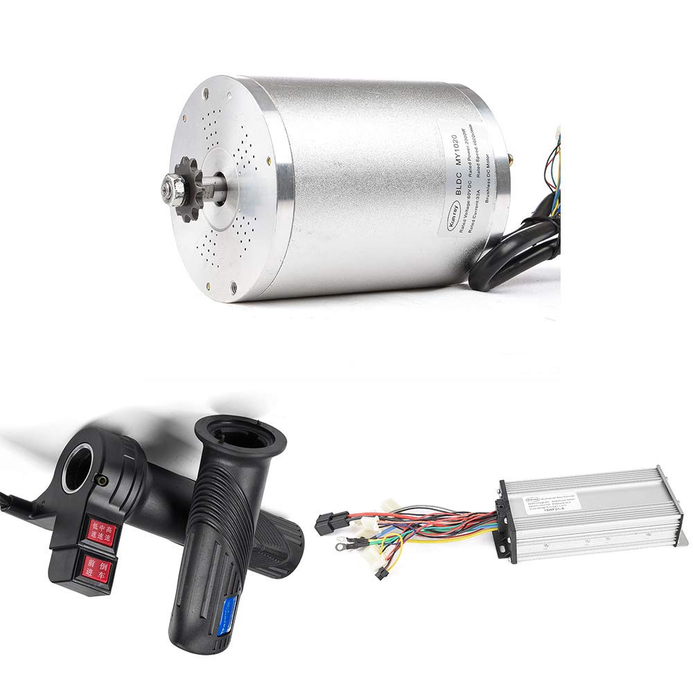 Buy MY1020 2500W 60V Electric Brushless DC Motor Kit, 41A 18 Mosfet ...