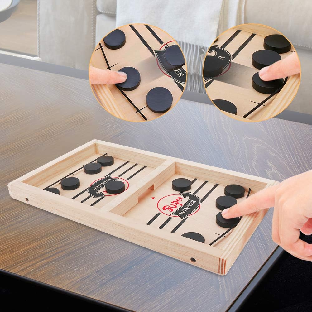 CestMall Family Board Games Set, Wooden Ludo Board Game Catapult Kit ...