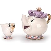 Amazon.com | GZHaiTuoSi Cartoon New Beauty And The Beast Teapot Mug Mrs ...