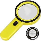 Amazon.com: AIXPI Magnifying Glass with Light, 30X Handheld Large ...