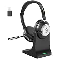Amazon.com: Wantek Wireless Headset with Mic- USB & Bluetooth ...
