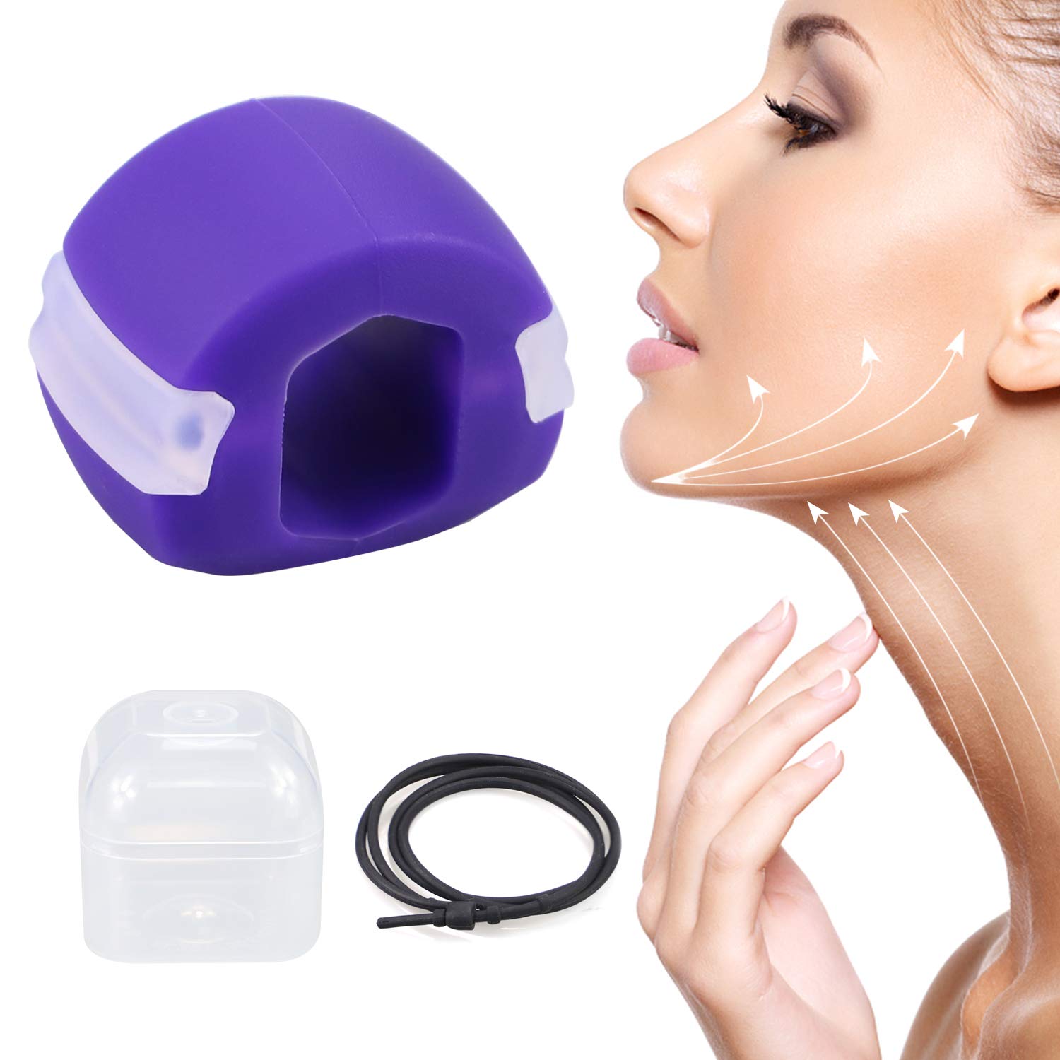 Jaw Exerciser Double Chin Reducer Eliminator For Jawline Shaper Mouth ...