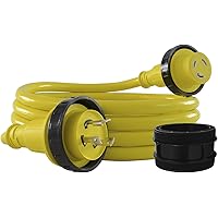 Amazon.com: Amp Up Marine & RV Cords 125v 30 amp x 12' Marine Shore Power Boat Extension Cord ...