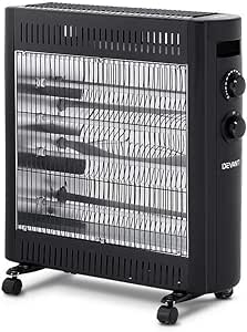 Devanti 2200W Electric Infrared Radiant Heater Portable Convection ...