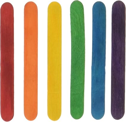 Buy Mini Popsicle Sticks-Colored 2-1/8" 150/Pkg Online at Low Prices in ...