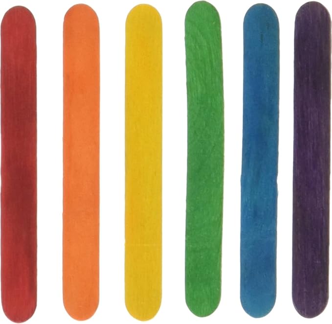 Buy Mini Popsicle Sticks-Colored 2-1/8" 150/Pkg Online at Low Prices in ...