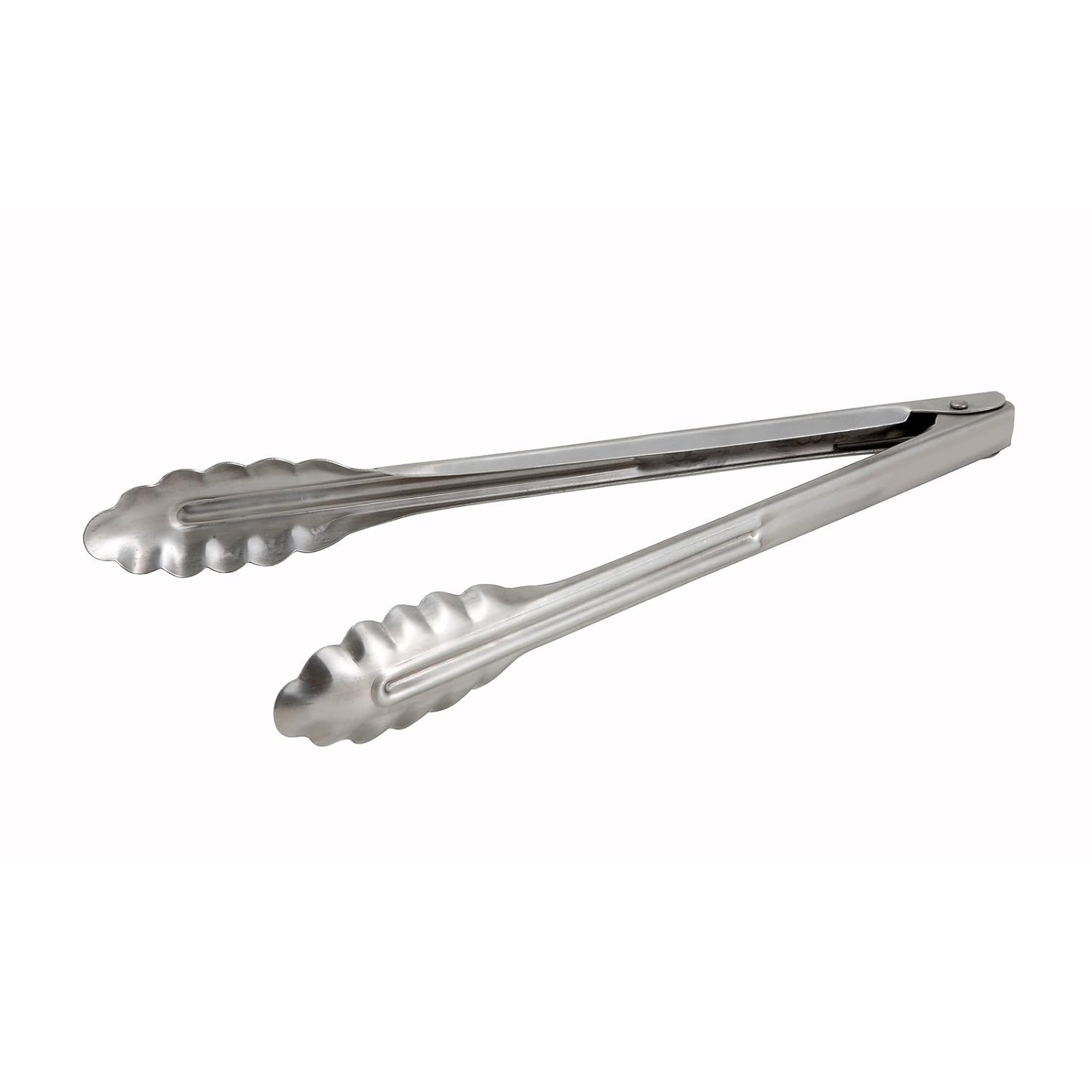 Winco UT-12 Coiled Spring Utility Tong Heavyweight Stainless Steel, 12 ...