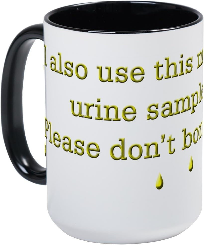 Amazon.com: CafePress Funny Saying Urine Samples Coffe Mug Coffee Mug ...