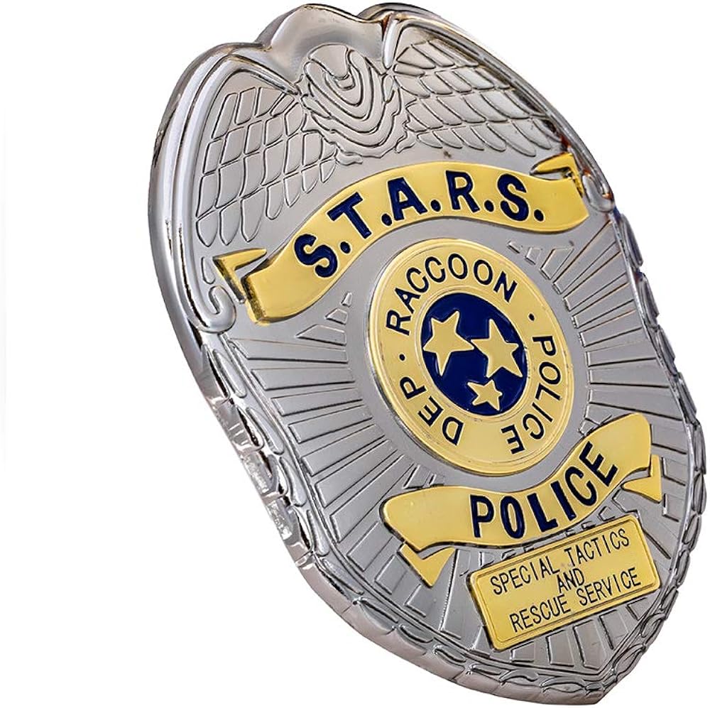 Resident Evil 2 Remake Leon Cosplay S.T.A.R.S. RPD Pin Badge Limited ...