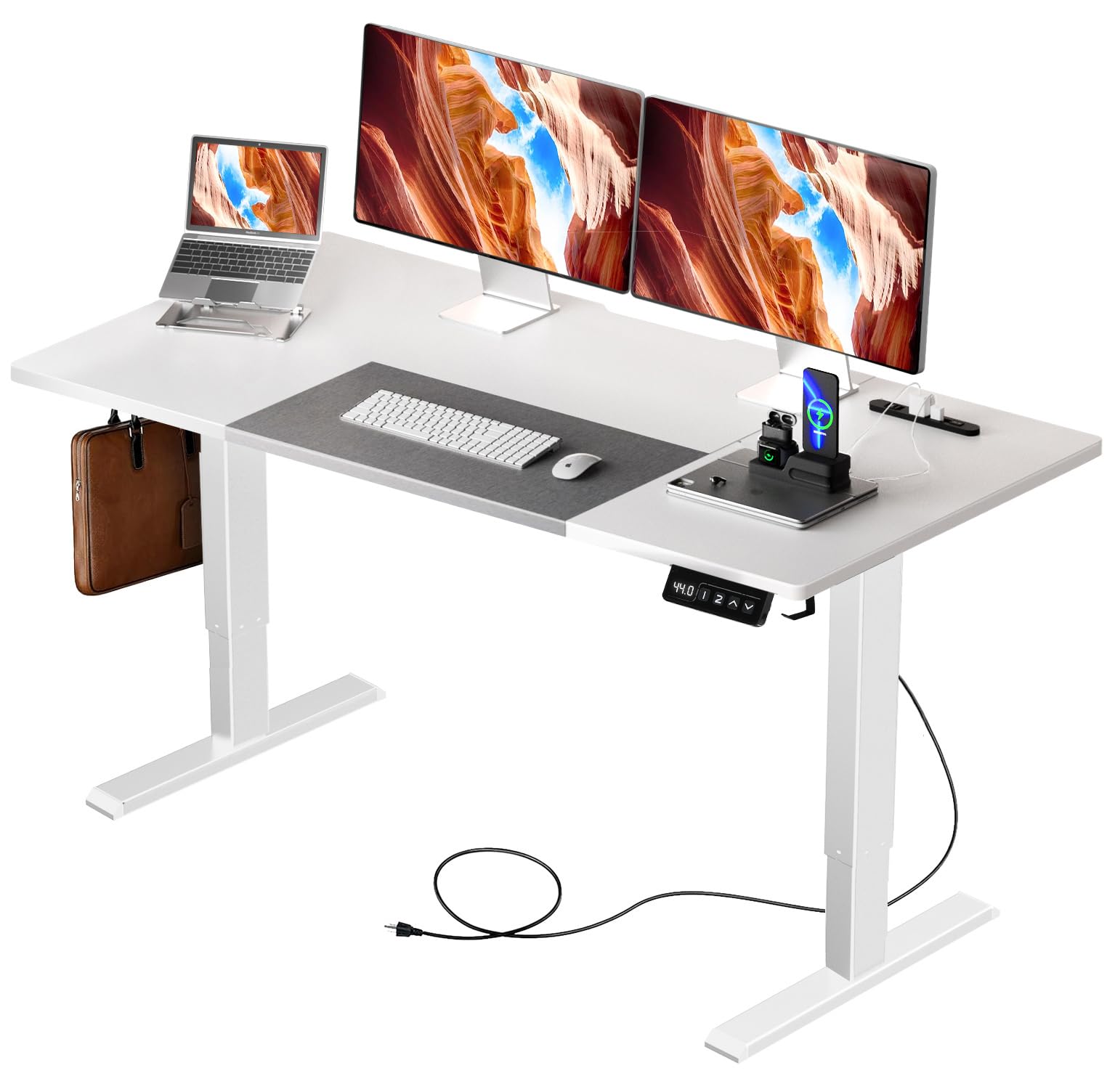 Mua ComHoma DTS110-White Computer Desk, Elevating Type, Electric ...
