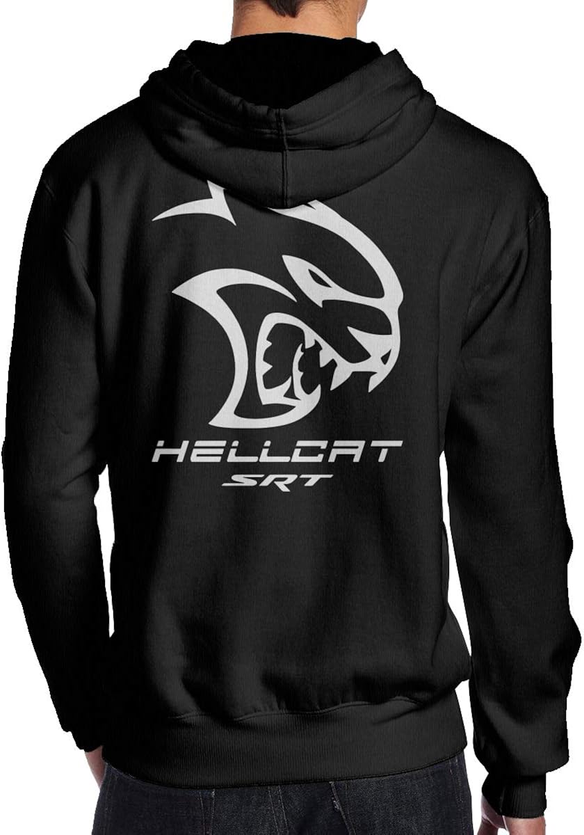 Amazon.com: Men's Hoodies Dodge Hellcat SRT Pullover Sweatshirt Hooded ...