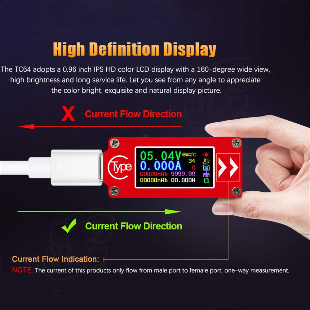 Mua USB C Power Meter, USB C Tester Power Meter,Type C Voltage and ...