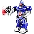 Amazon.com: Electronic Space Robot Toy with Blaster - Battery Operated Walks & Talks with ...
