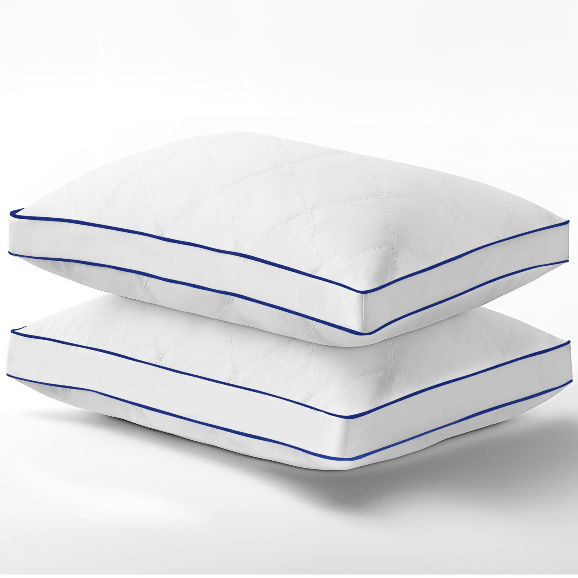 Bafode Feather Pillows Standard Size Set of 2, Goose Down Feather ...