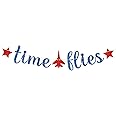 Amazon.com: Time Flies Banner, Airplane Birthday Sign, Airplane Aviator ...