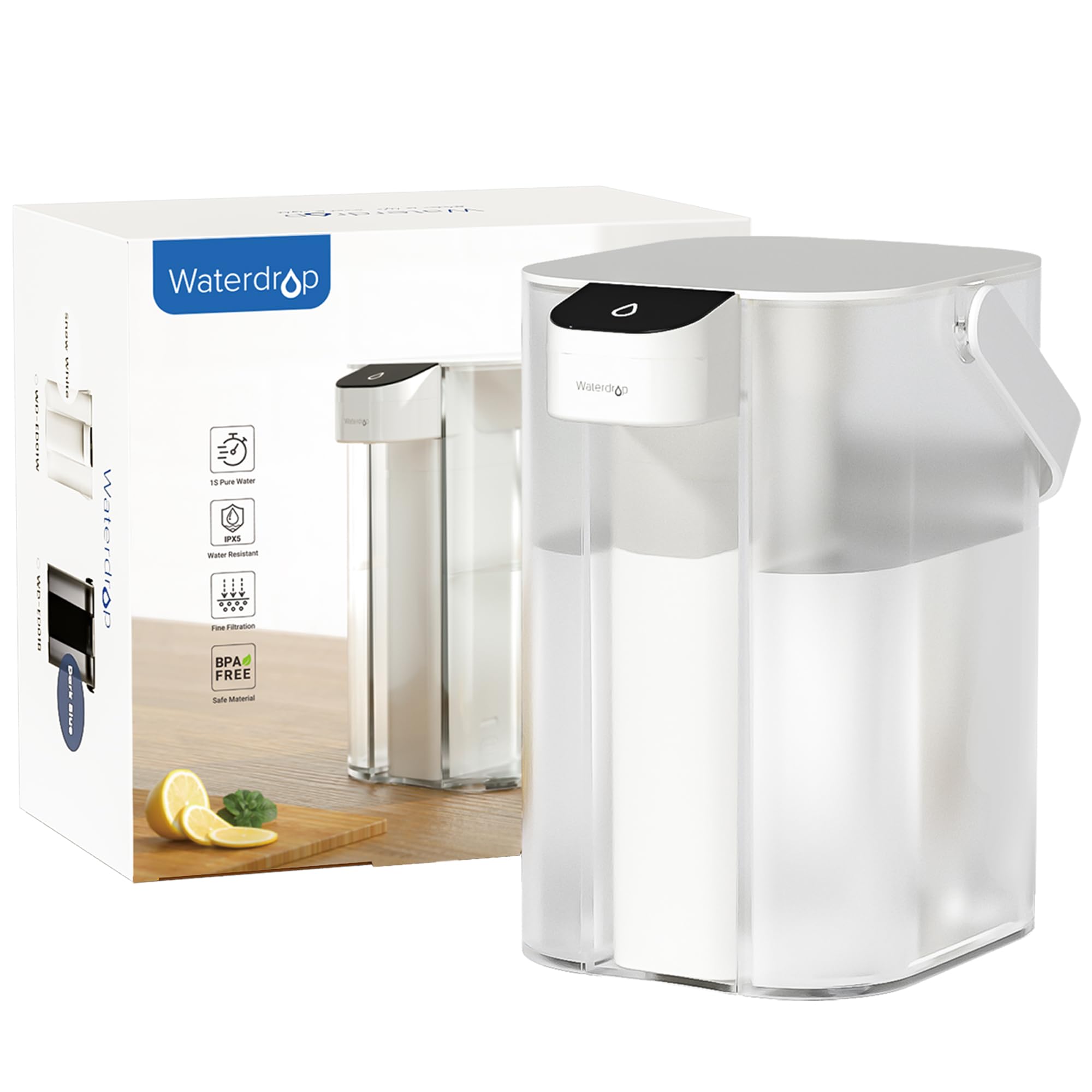 Mua Waterdrop Electric Instant Water Filter Jug with a 3-Months Filter ...