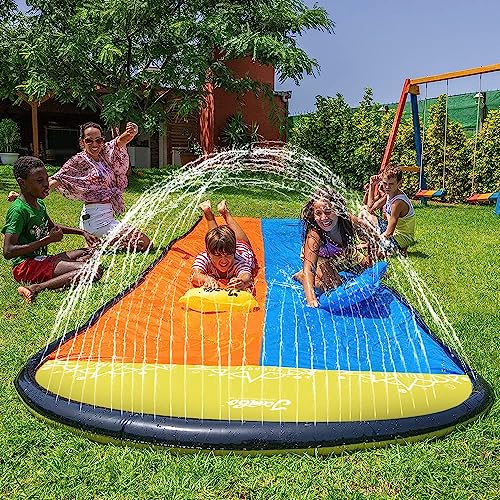 Jambo XL Premium Slip Splash and Slide with 2 Bodyboards, Heavy Duty ...