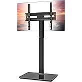Amazon.com: Universal Floor TV Stand with Mount 80 Degree Swivel Height ...