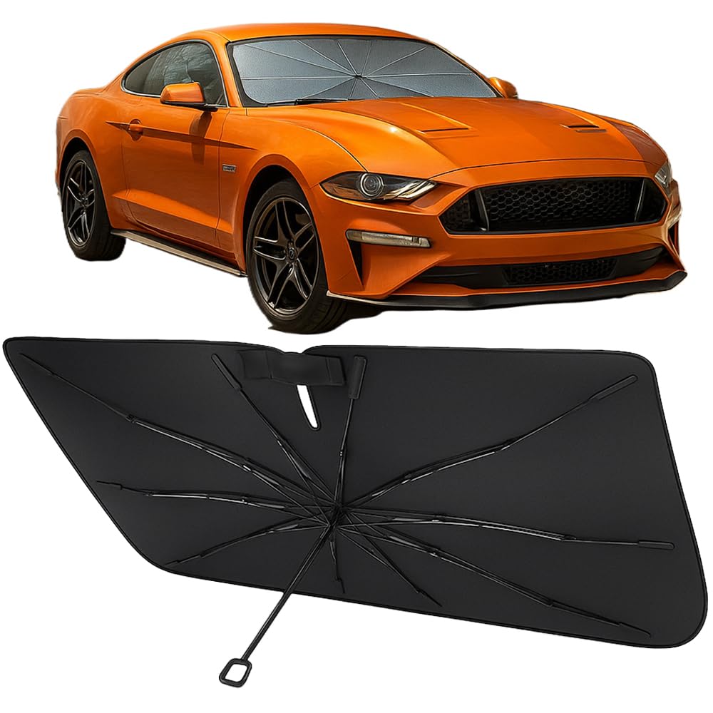 Proadsy Windshield Sun Shade Umbrella for Ford Mustang 2015-2023 ...