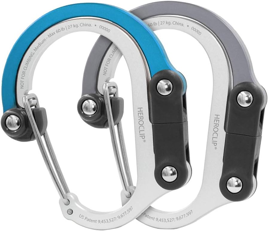 HEROCLIP Versatile Clip(Medium)|Non-Locking Carabiner | Hang Anything ...