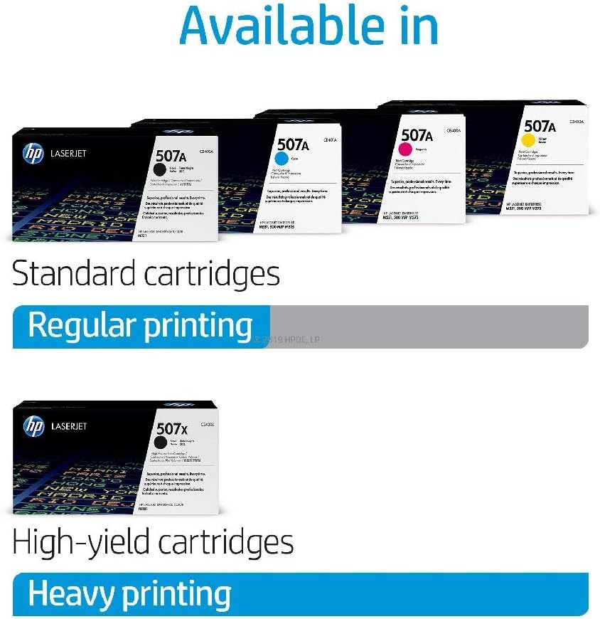 HP CE402A 507A Original LaserJet Toner Cartridge, Yellow, Single Pack ...