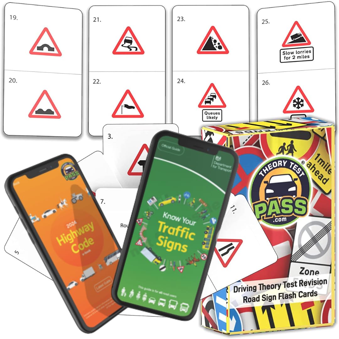 Mua Theory Test Pass Road Signs Flash Cards 2025 UK– Practical and Easy ...